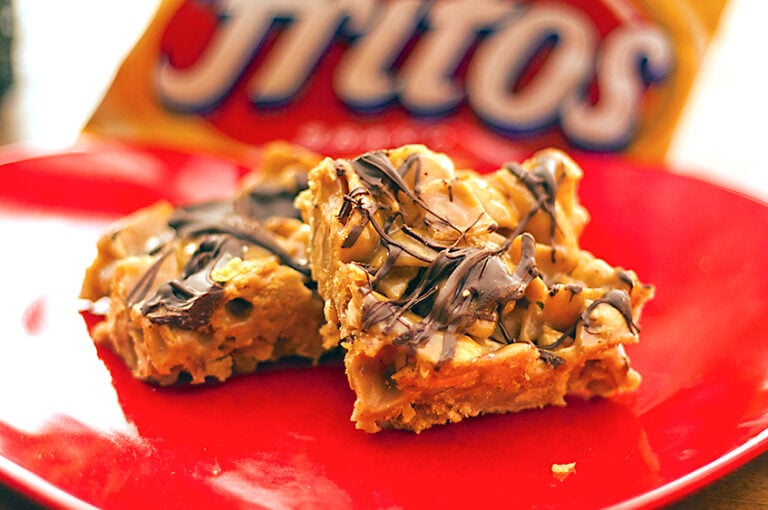 No-Bake Sweet and Salty Fritos Bars | Jennifer Cooks