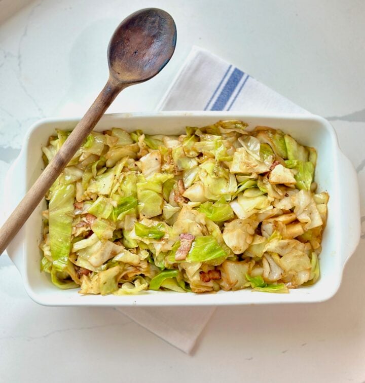 Southern Fried Cabbage with Bacon | Jennifer Cooks