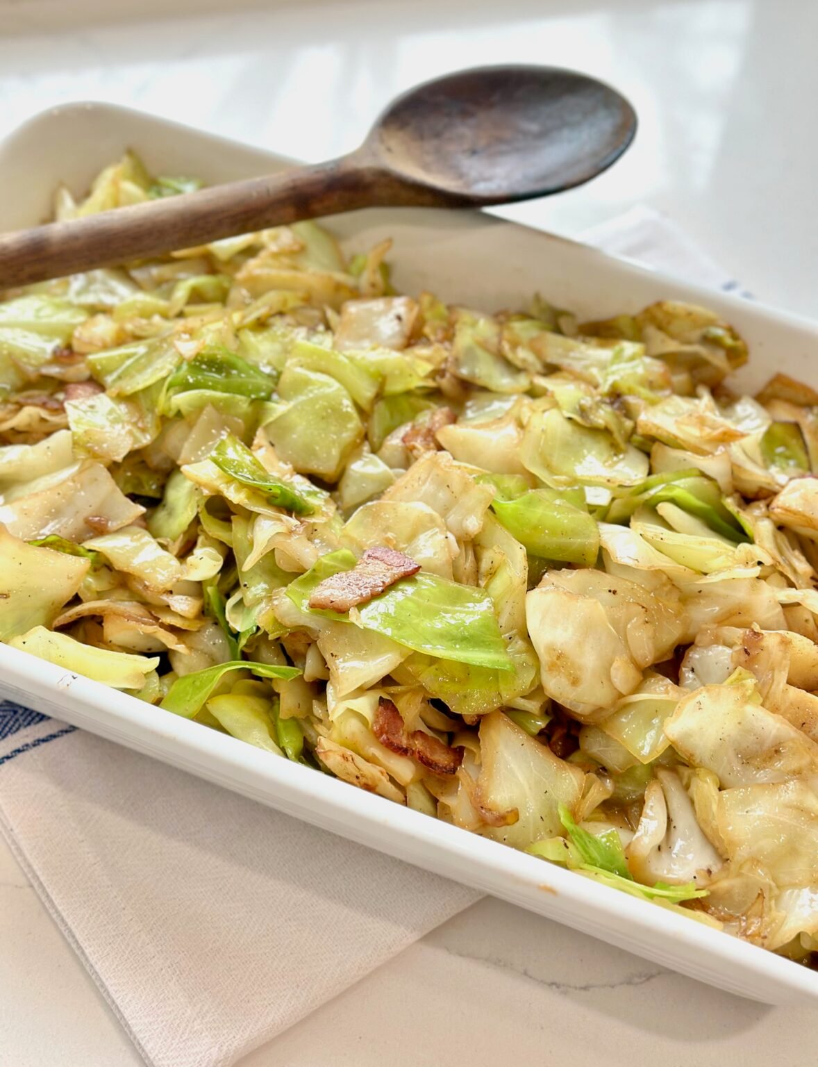 Southern Fried Cabbage with Bacon | Jennifer Cooks