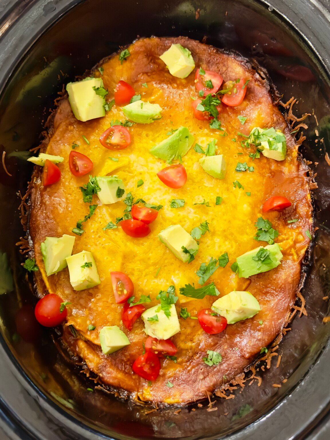Easy Slow Cooker Layered Beef Enchiladas Recipe