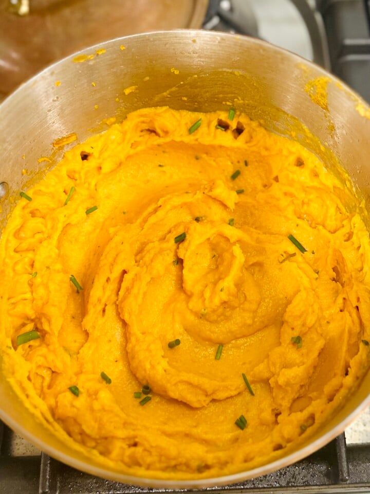 Easy Mashed Sweet Potatoes with Orange & Thyme