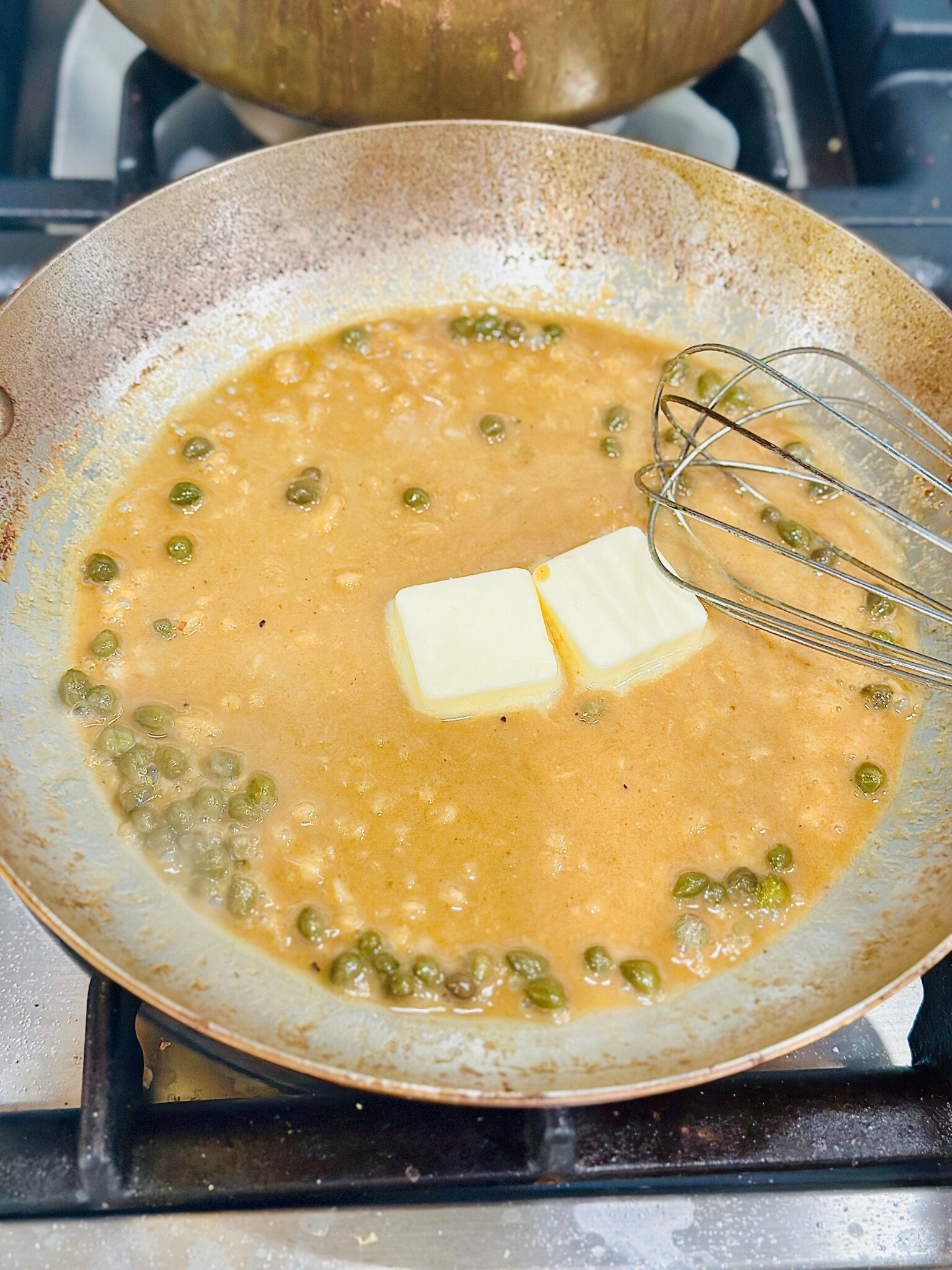 Seared Chilean Sea Bass with Lemon Butter Caper Sauce