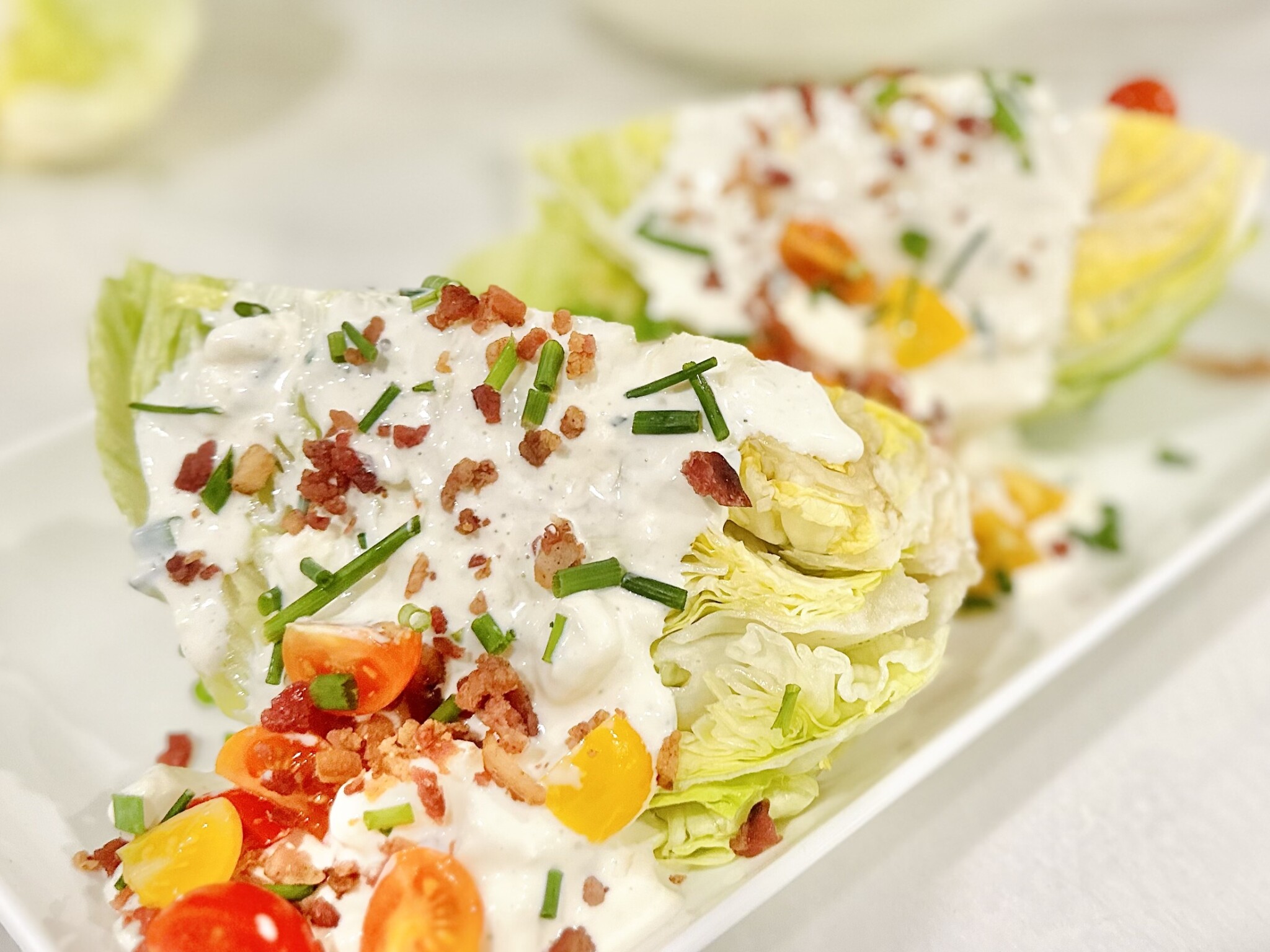 Classic Wedge Salad with Creamy Blue Cheese Dressing