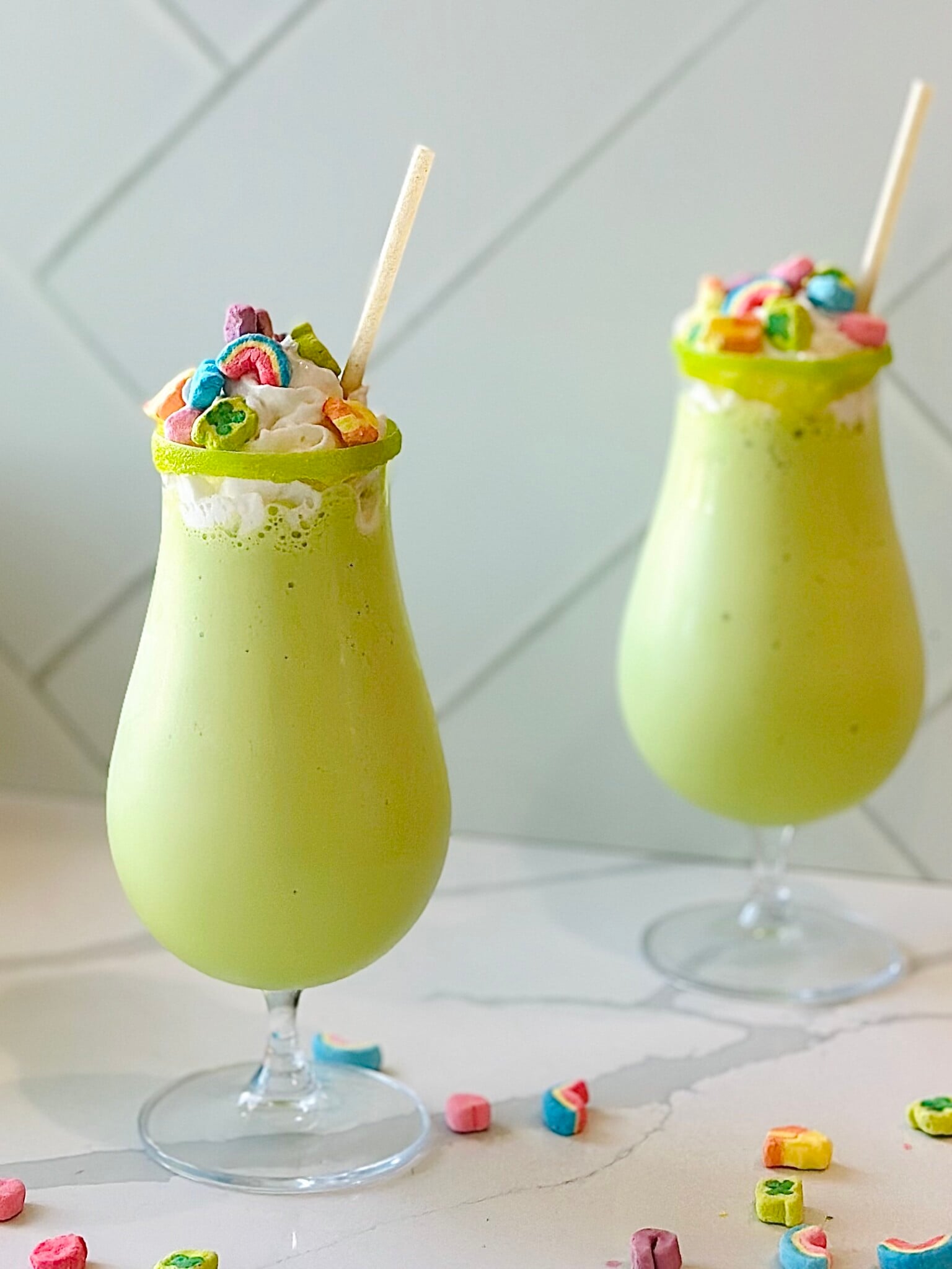 Tipsy Shamrock Shake - For A boozy St Patrick's Day