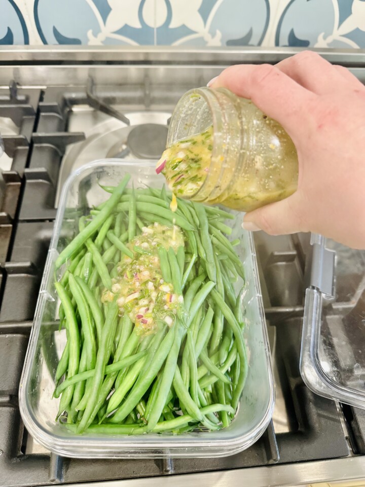 Easy Cold Green Bean Salad with Citrus Dressing