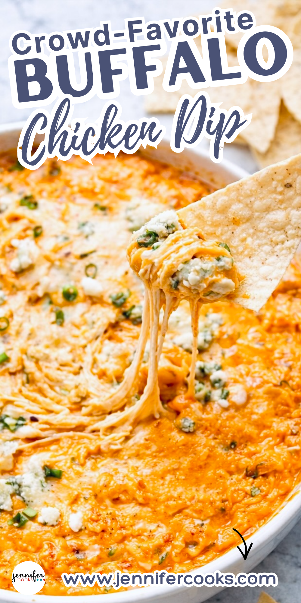 Best Easy Buffalo Chicken Dip for Parties Oven-Baked
