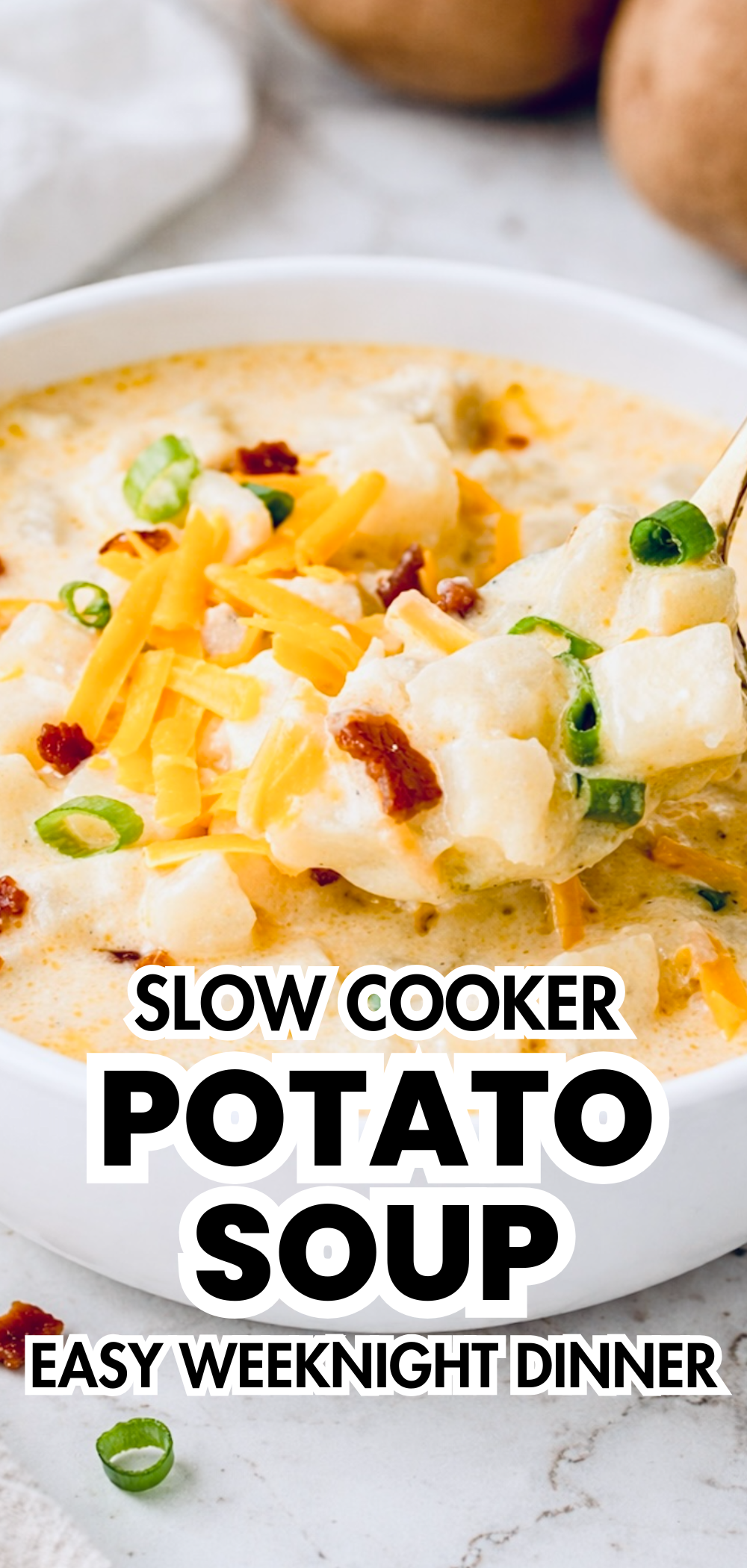 Easy Crockpot Creamy Hash Brown Potato Soup
